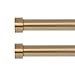 Amazon.com: OLV 2 Pack Gold Rods for Window 28-48 inch, Adjustable ...