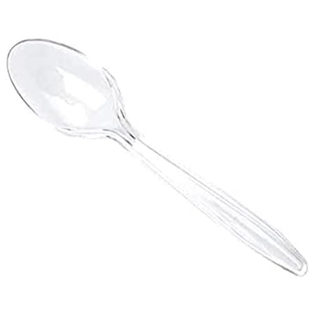 Clear Plastic Spoons | Heavy Duty Clear Plastic Spoon (Pack of 25 ...