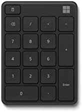 Microsoft Wireless Number Pad - Bluetooth Numeric Keypad - Black ...