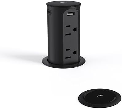 Automatic Pop Up Outlet, 4.33 inch Pop Up Outlet for Countertop with ...