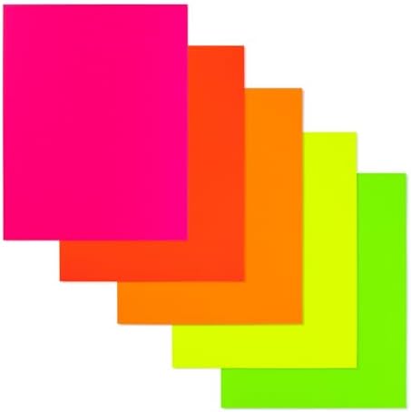 Amazon.com: Hygloss Neon Poster Board - 11x14 Inch Fluorescent Double ...