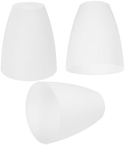 Housoutil Plastic Horseshoe Lampshade, 3-Pack Frosted Plastic Small ...