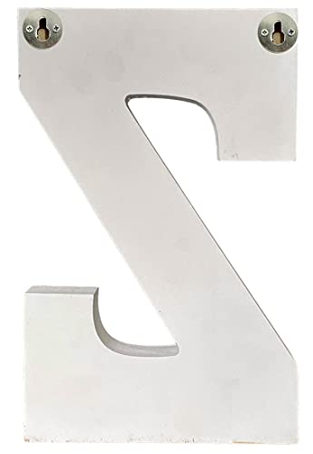 Snapklik.com : ABELOTS Large Wood Letter Distressed White Wash Alphabet ...