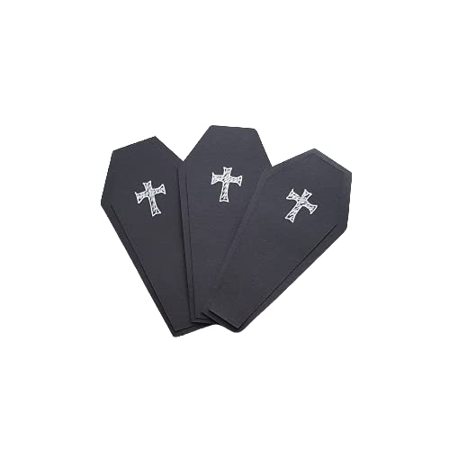 Amazon.com: Black Coffin Gothic Gift Tags - Pack of 3 Goth Gift Tags ...