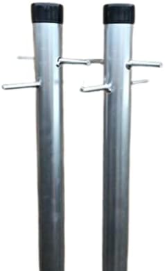 WatsonLok 2.4m Twin Pack Galvanised One Piece Washing Clothes Post Line ...
