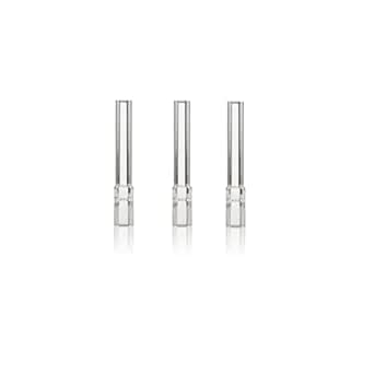 XL Glass Tube Stem Solo Set, 90mm Straight Long Steam Chemistry Air ...