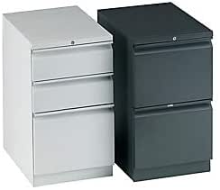 Amazon.com : HON, Efficiencies Mobile Pedestal File w/Two File Drawers ...