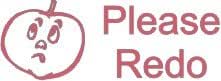 Amazon.com : Please Redo Teacher Stamp - Pink : Business Stamps ...