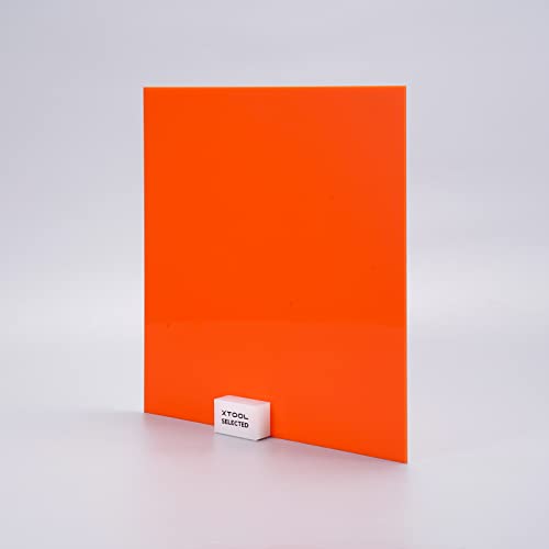 Snapklik.com : Acrylic Sheets, 2 Packs 12 X 12 Orange Opaque Glossy ...