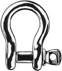 Amazon.com: ACCO PEERLESS 8058105 SHACKLE IMPORTED LR GALV 3/16I ...
