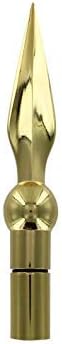 Amazon.com : Online Stores Flat Metal Spear - Gold | Indoor Flagpole ...
