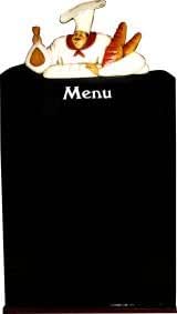 BLACK FAT CHEF MENU BOARD, MEMO BOARD, BLACKBOARD : Amazon.co.uk: Home ...