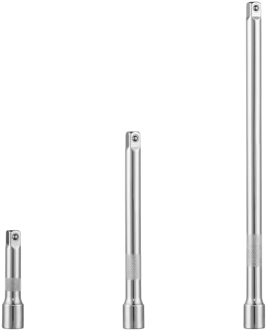 Nikcrlo Socket Extension Set - 1/4 Inch Drive Extension Set, Chrome ...