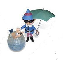 Rudolph the Red Nosed Reindeer Boy Elf Action Figure with Fishbowl and ...