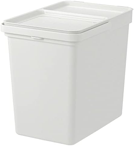Ikea Polypropylene Plastic Filur Bin With Swing-Lid Bin With Lid, White ...