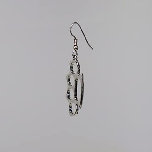 Amazon.com: Real Metal Pewter Brass Knuckles Polished Silver Finish ...