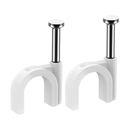 Skyrise Circle Cable Clips with Metal Nails | Metal Nails for Cable ...