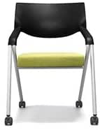 Amazon.com: Dauphin Join Me Upholstered seat, black molded back Molded ...