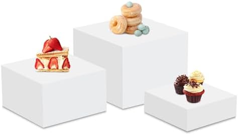 Amazon.com: Set of 3 Acrylic Buffet Risers, Food Display Risers for ...