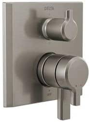 Pivotal 2-Handle Monitor 17 Series Valve Trim w/ 6-Setting Diverter ...