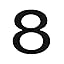 1 Pcs 8 Inches Exterior House Numbers Letters Alphabet Home Outdoor ...