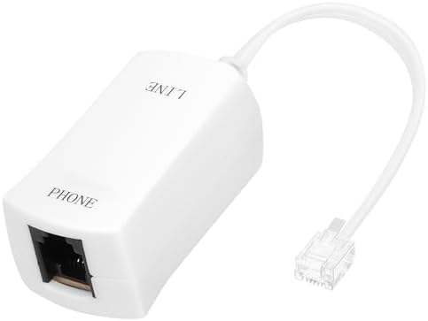 Amazon.com: Uvital DSL Filter for Landline Phone, 1 Pack DSL Modem ...