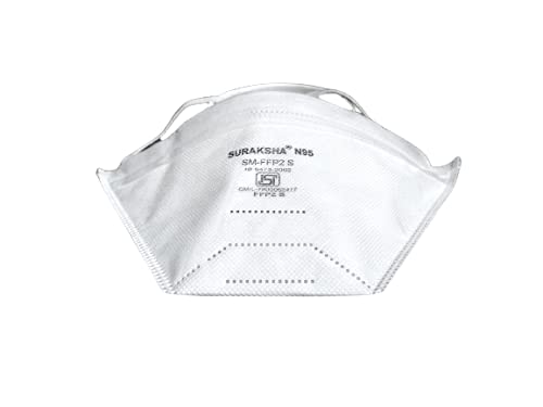 SURAKSHA N95 Mask- Duckbill- 95% Filtration Efficiency (20 Per Pack ...