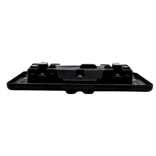 SHPELEC Matt Black Finish 13A Metal Double Socket with 35mm PVC Surface ...