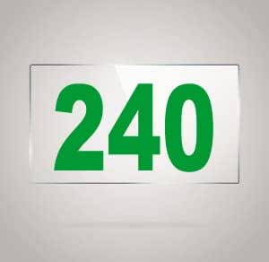 Numberplate 240 Room, Door No,Rack Numbers Warehouse,Acrylic White ...