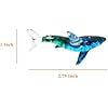 Amazon.com: Handmade Mini 2" Ocean Blue Shark Figures Blown Glass Art ...