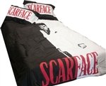 3 Piece Black White Red Scarface (Tony Montana) Comforter with Pillow ...