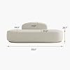 Amazon.com: Acanva Modern Living Room Curved Sofa with Rounded Lines, 3 ...