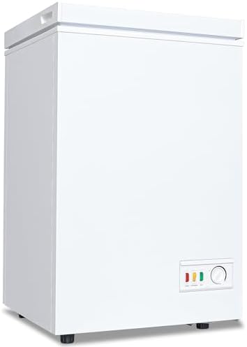 Amazon.com: Fox Shack Chest Freezer 3.5 Cu. Ft Mini Deep Freezer ...