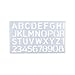 Alphabets Letter ABC Stencil & Numbers(25mm 2 pcs) : Amazon.in: Toys ...