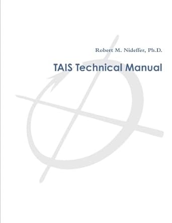 Amazon.com: TAIS Technical Manual: Robert Nideffer: Libros