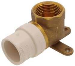 Amazon.com: 3/4" CPVC x Female Brass Drop Ear Elbow : Industrial ...