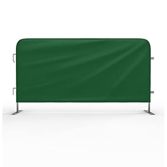 Heavy Duty Portable Crowd Control Barricade Jacket Cover Dark Green ...