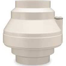 Fantech FR 100 Inline Centrifugal Duct Fan, Molded Housing, 122CFM, 4 ...