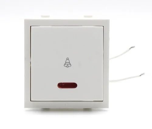 Anchor Roma Classic Bell Push Dura Switch, White, 10 Amp 240V, with Neon, Pack of 2, (30715 ...