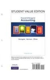 Amazon.com: Financial & Managerial Accounting: 9780132962353: Horngren ...
