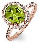 Amazon.com: Jared 1/5 Ct. tw Diamond|Color Stone Ring|- Birthstones ...