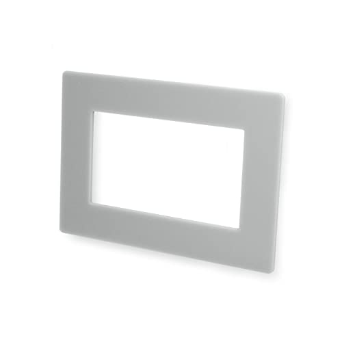 Double Light Switch Surround Acrylic Finger Plate Panel Socket (Grey ...