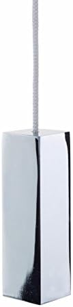 Croydex Bathroom Light Pull Cube Pendant with 1000mm Long Nylon White ...