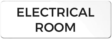 Amazon.com : Electrical Room Sign, Durable ABS Plastic with Full ...
