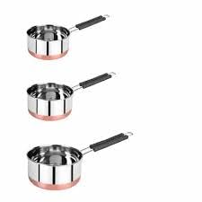 Buy Stainless Steel Sauce Pan Combo Set, Online at Low Prices in India ...