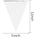 Amazon.com: AuTop 100 Feet Solid White Pennant Banner Flags String ...