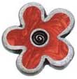 Amazon.com: Flower/Orange Button - Button from Danforth : Clothing ...