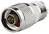 Amazon.com: 2PCS RF coaxial Coax Adapter N Male to UHF Female SO-239 SO239 SL16 Connector ...