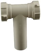 Amazon.com: PVC Continuous Waste Tee - 1-1/2 Ctr Outlet Cont. Waste Tee ...