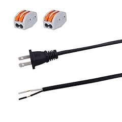 Amazon.com: 25FT Replacement Power Cord 18AWG Flat Shape Pigtail 2 ...